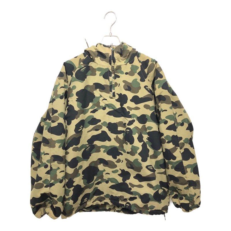 [Pre-owned] A BATHING APE Half-Zip Inner Boa Pullover Jacket - High-End ...